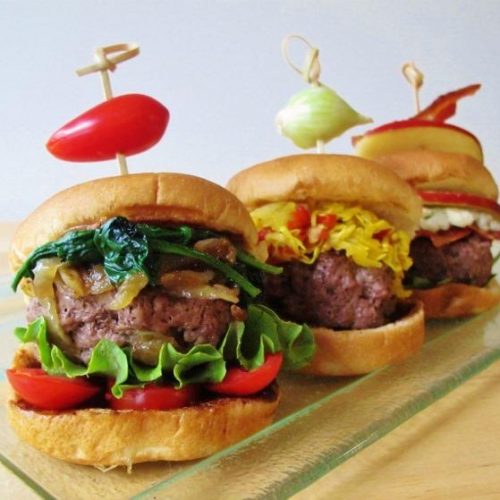 Chow Chow Sliders Served with Michelada Beer - Farm to Jar Food