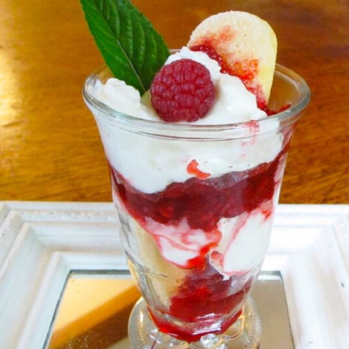 10-minute Raspberry Trifle with Ladyfingers