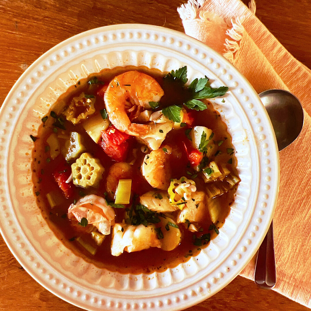 Seafood and Okra Gumbo - Without Filé Powder - Farm to Jar