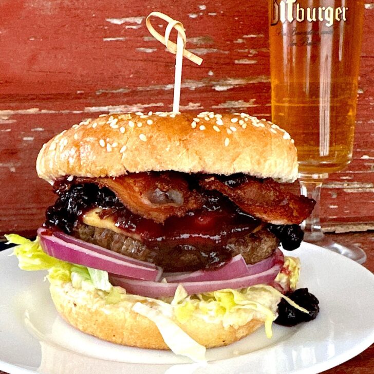 Blueberry Bacon Cheeseburger for Summer- Farm to Jar