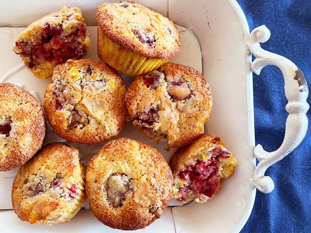 Raspberry and Sweet Corn Breakfast Muffins - Farm to Jar